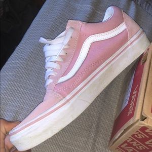 Vans | Shoes | Pinkwhite Vans | Poshmark